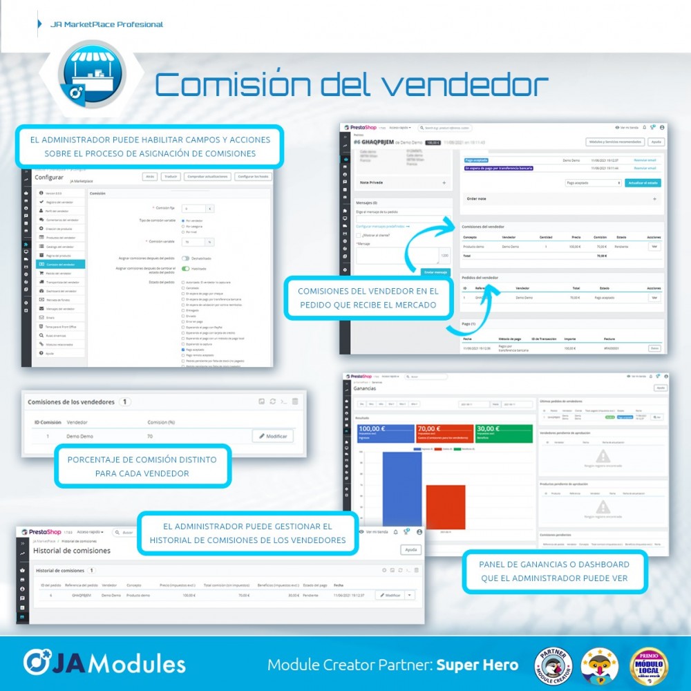Module PrestaShop JA Marketplace Professionnel | JA Modules
